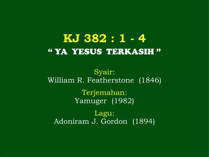 PPT - KJ 382 : 1 - 4 PowerPoint Presentation, free download - ID:6374014