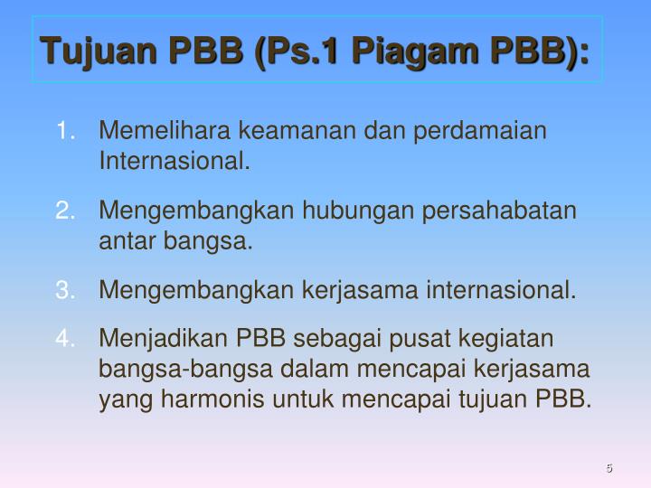 PPT - Perserikatan Bangsa Bangsa ( U nited N ation O rganisation ...