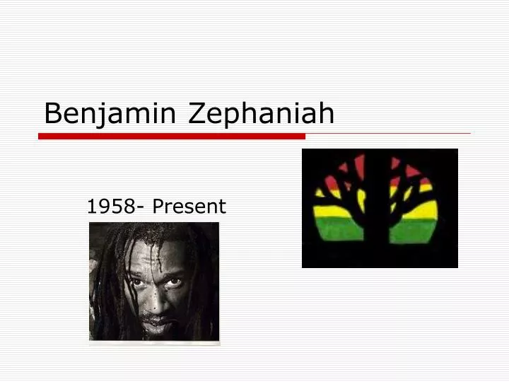 PPT - Benjamin Zephaniah PowerPoint Presentation, free download - ID ...