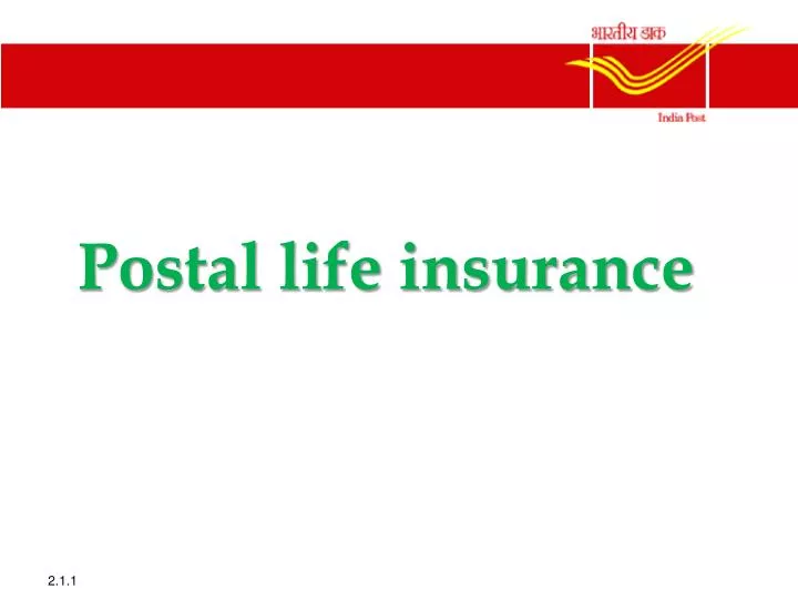 PPT - Postal life insurance PowerPoint Presentation, free download - ID ...