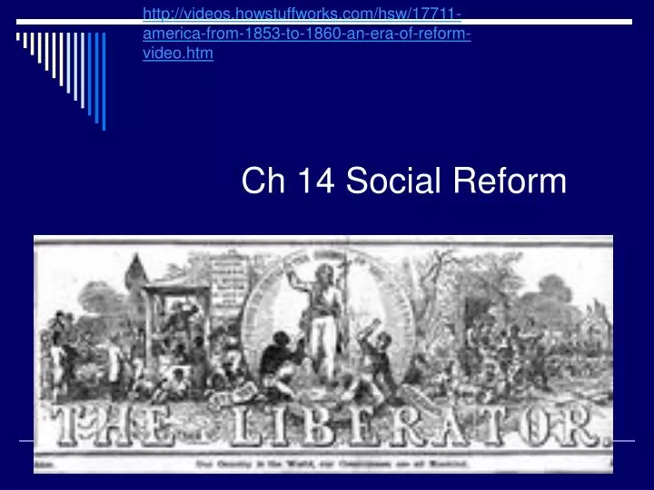 PPT - Ch 14 Social Reform PowerPoint Presentation, free download - ID ...