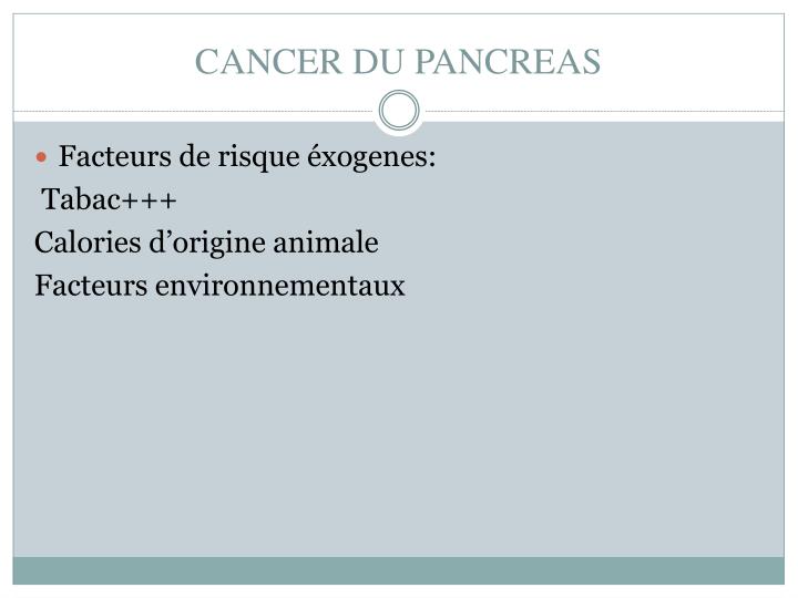 PPT - CANCER DU PANCREAS PowerPoint Presentation - ID:6376201