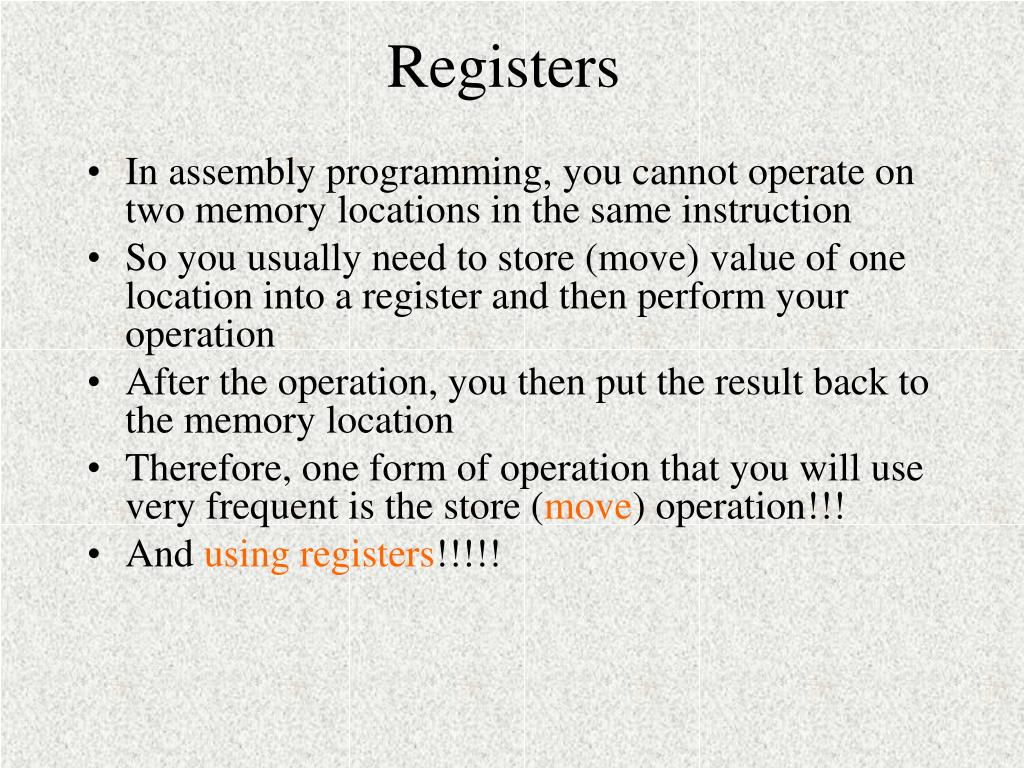 PPT - Assembly language programming PowerPoint Presentation, free ...