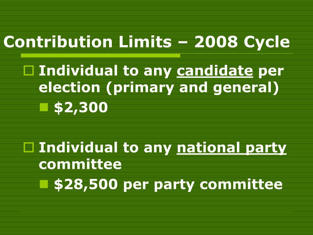 PPT - Federal Campaign Finance Law PowerPoint Presentation, free ...