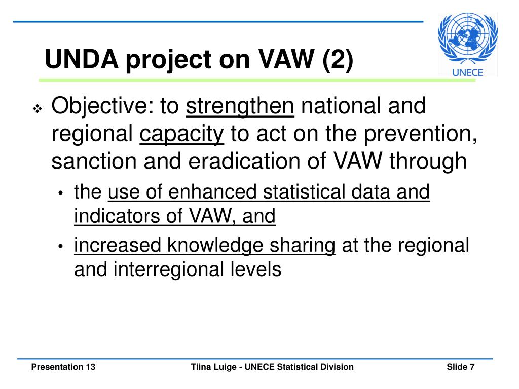 PPT - UN work on measuring violence against women (VAW) PowerPoint ...