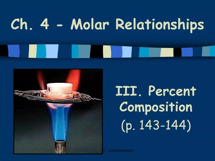 PPT - Ch. 4 - Molar Relationships PowerPoint Presentation, free ...