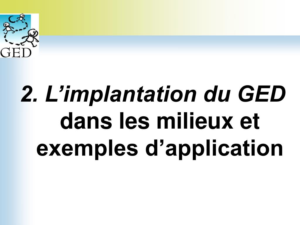 PPT - L’utilisation et l’utilité du GED (Grille d’évaluation du ...