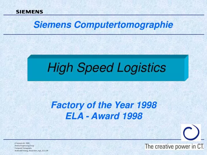 PPT - High Speed Logistics PowerPoint Presentation, free download - ID ...
