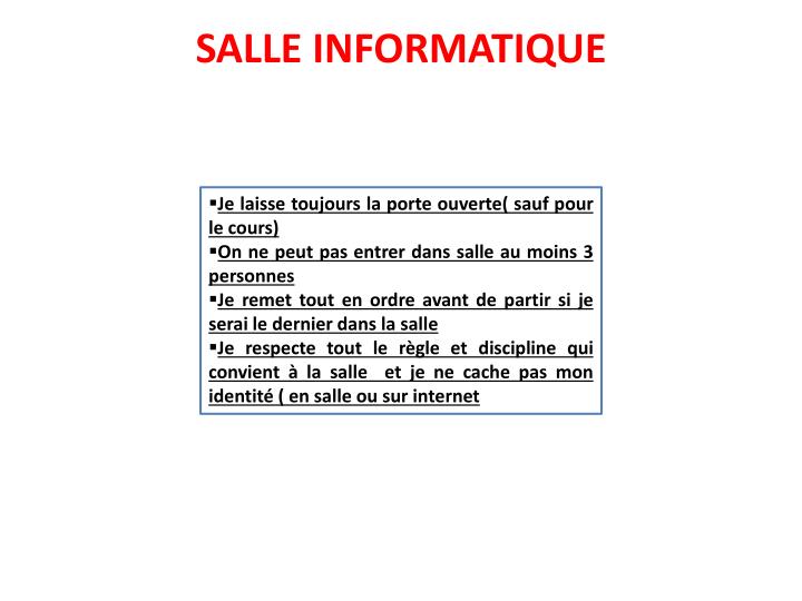 PPT - CHARTE INFORMATIQUE PowerPoint Presentation - ID:6380244