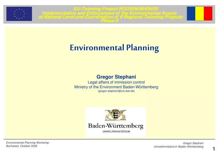 PPT - Environmental Planning PowerPoint Presentation, free download ...