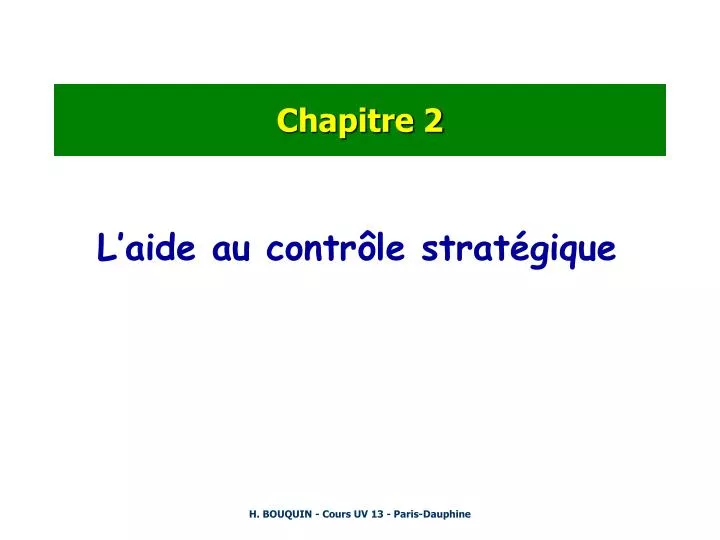 PPT - Chapitre 2 PowerPoint Presentation, free download - ID:6381362