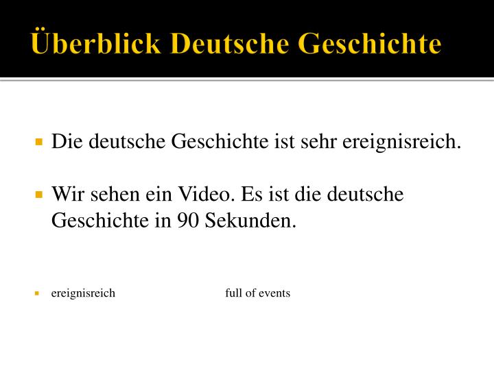 PPT - Die Geschichte Deutschlands PowerPoint Presentation - ID:6381740