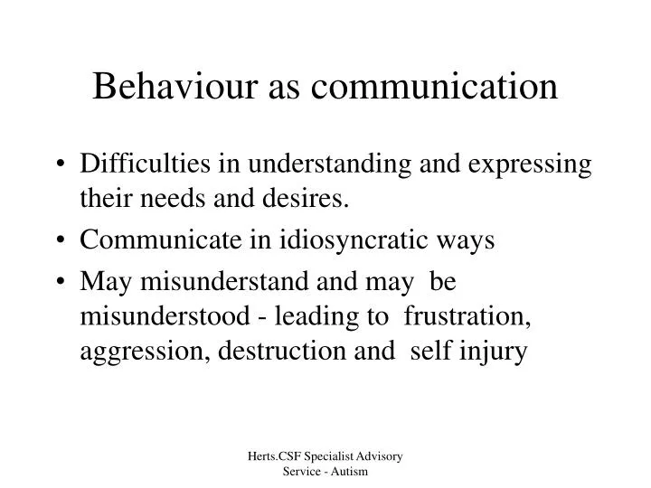 PPT - Behaviour as communication PowerPoint Presentation - ID:6382018