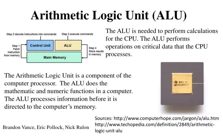PPT - Arithmetic Logic Unit (ALU) PowerPoint Presentation, free ... PPT - Arithmetic Logic Unit (ALU) PowerPoint Presentation, free ...