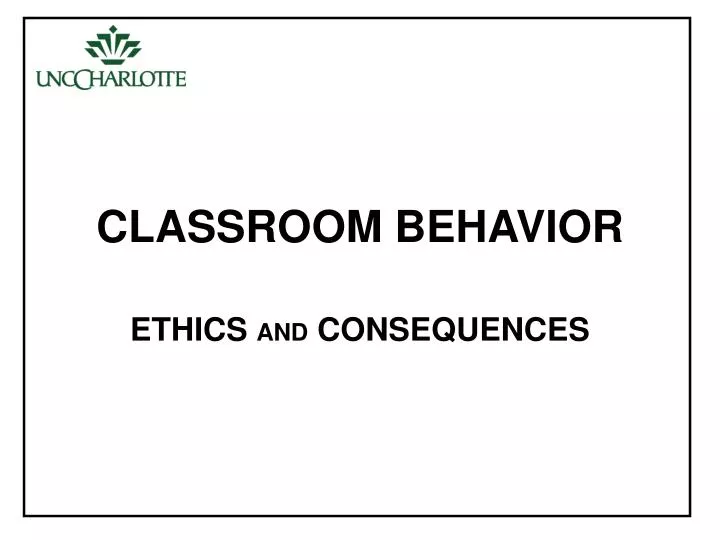 PPT - CLASSROOM BEHAVIOR PowerPoint Presentation, free download - ID ...