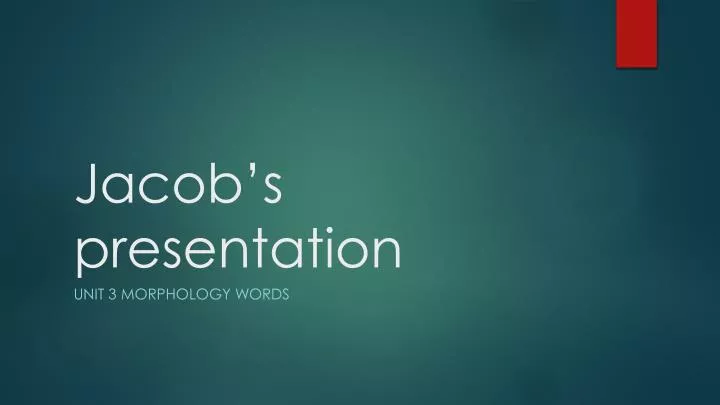 PPT - Jacob’s presentation PowerPoint Presentation, free download - ID ...