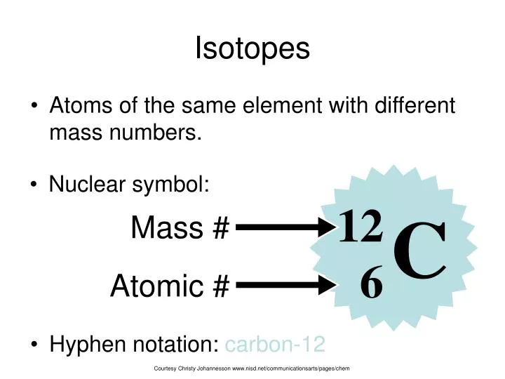 PPT - Isotopes PowerPoint Presentation, free download - ID:6384523