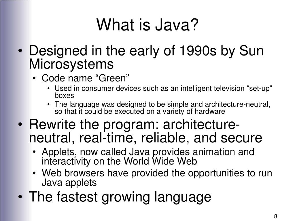 Ppt Object Oriented Systems Lecture 01 First Java Programming Jaeki Song Powerpoint
