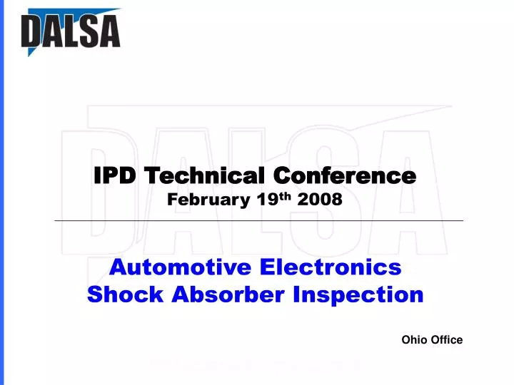PPT - Automotive Electronics Shock Absorber Inspection PowerPoint ...