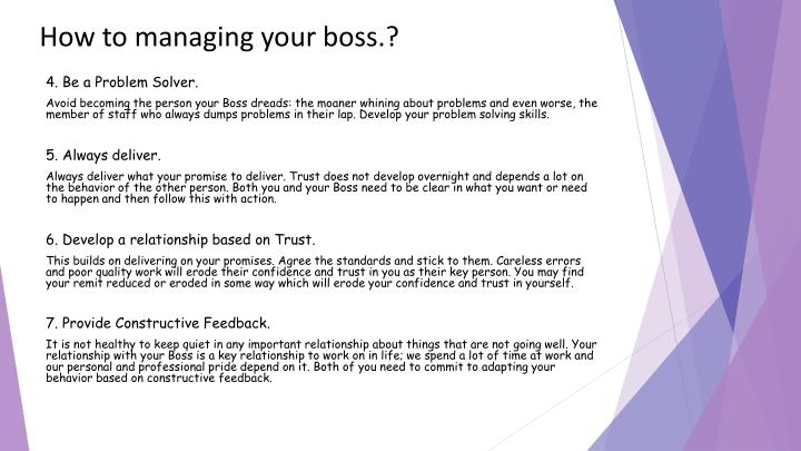 PPT - Managing your BOSS PowerPoint Presentation - ID:6385162