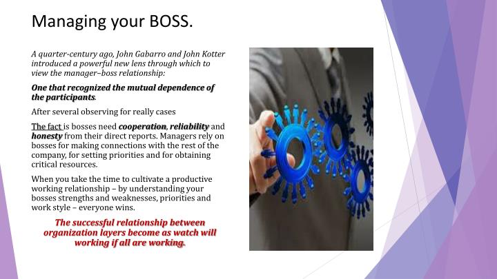 PPT - Managing your BOSS PowerPoint Presentation - ID:6385162