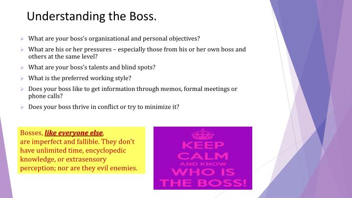 PPT - Managing your BOSS PowerPoint Presentation - ID:6385162