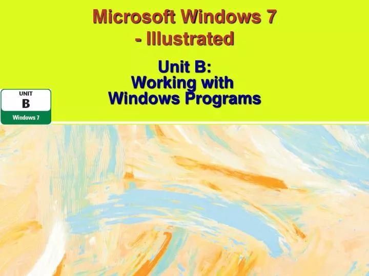 PPT - Microsoft Windows 7 - Illustrated PowerPoint Presentation, free ...