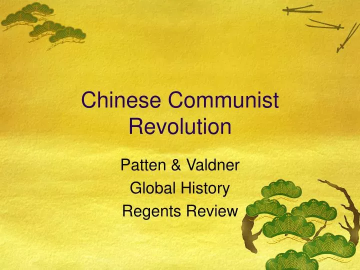 PPT - Chinese Communist Revolution PowerPoint Presentation, free ...
