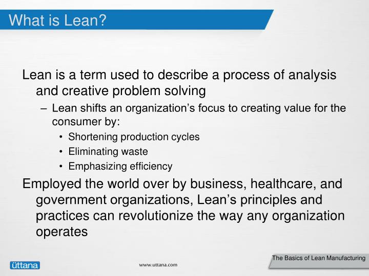 PPT - The Basics of Lean Manufacturing PowerPoint Presentation - ID:6386418