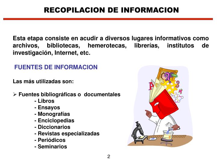 PPT - RECOPILACION DE LA INFORMACION PowerPoint Presentation - ID:6386872