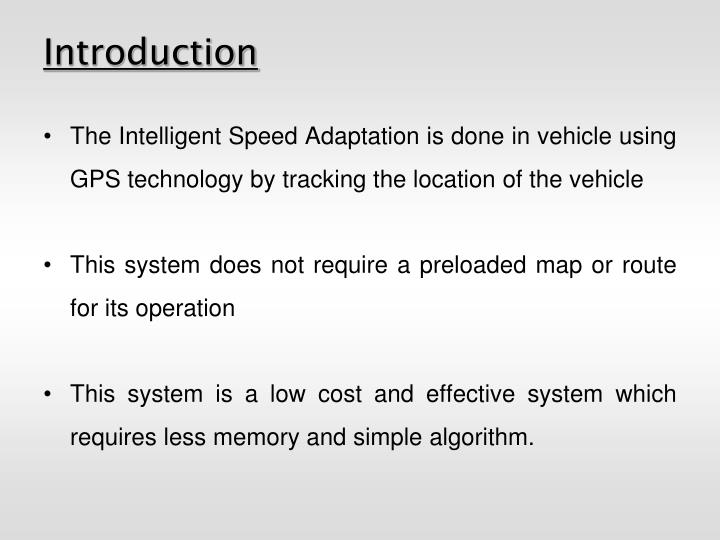 PPT - Intelligent Speed Adaptation in vehicles PowerPoint Presentation ...