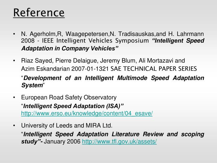 PPT - Intelligent Speed Adaptation in vehicles PowerPoint Presentation ...