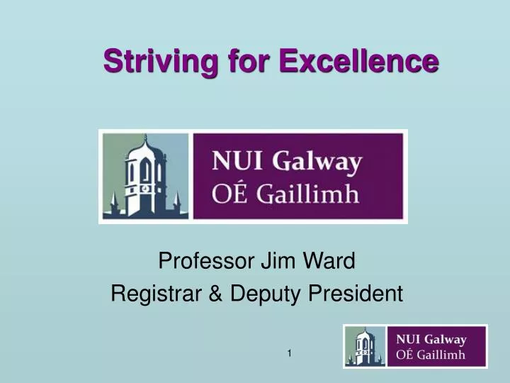 PPT - Striving for Excellence PowerPoint Presentation, free download ...