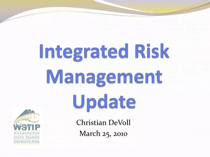 PPT - Integrated Risk Management Update PowerPoint Presentation, free ...
