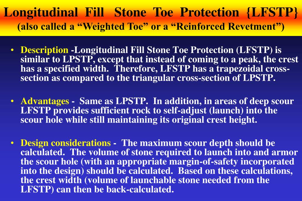 PPT - LONGITUDINAL PEAKED STONE TOE PROTECTION {LPSTP} PowerPoint ...