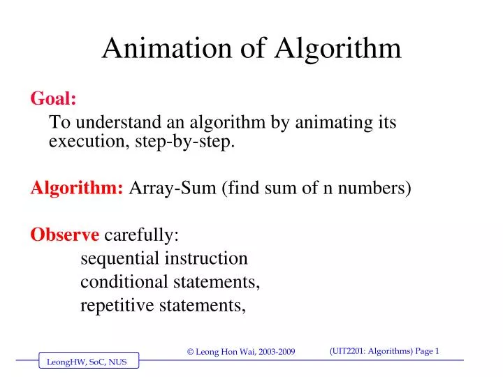 Ppt Animation Of Algorithm Powerpoint Presentation Free Download 3878