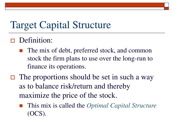 PPT - Capital Structure PowerPoint Presentation - ID:6388324
