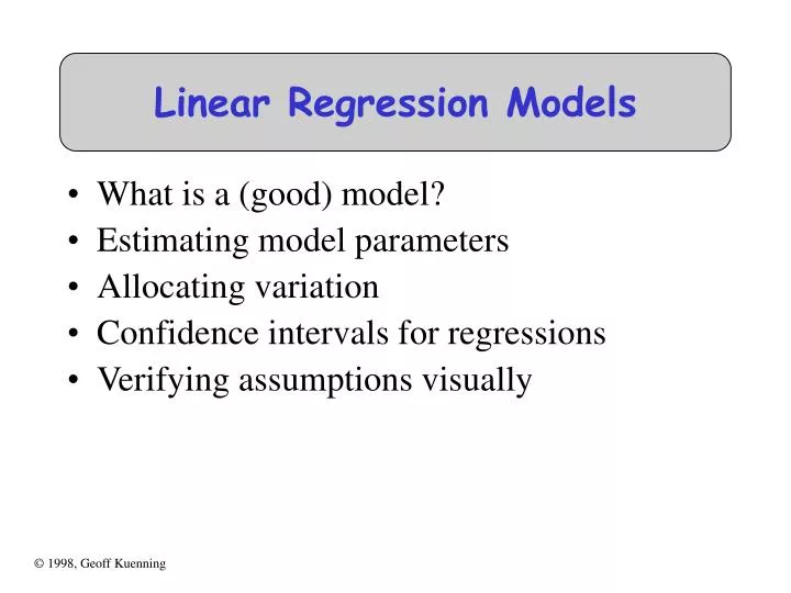 PPT - Linear Regression Models PowerPoint Presentation, free download ...