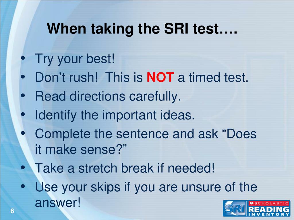 PPT - Prepare for the SRI Test: Tips and Strategies for Success ...