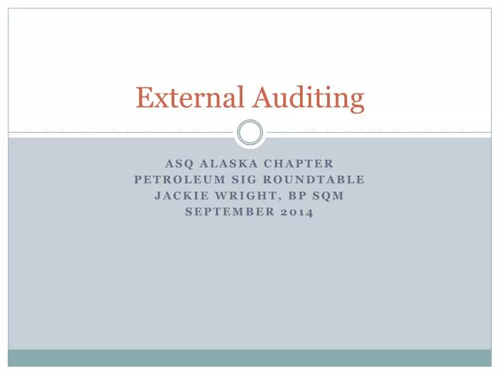 PPT - External Auditing PowerPoint Presentation, free download - ID:6388967