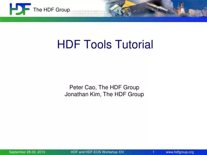 PPT - HDF Tools Tutorial PowerPoint Presentation, free download - ID ...