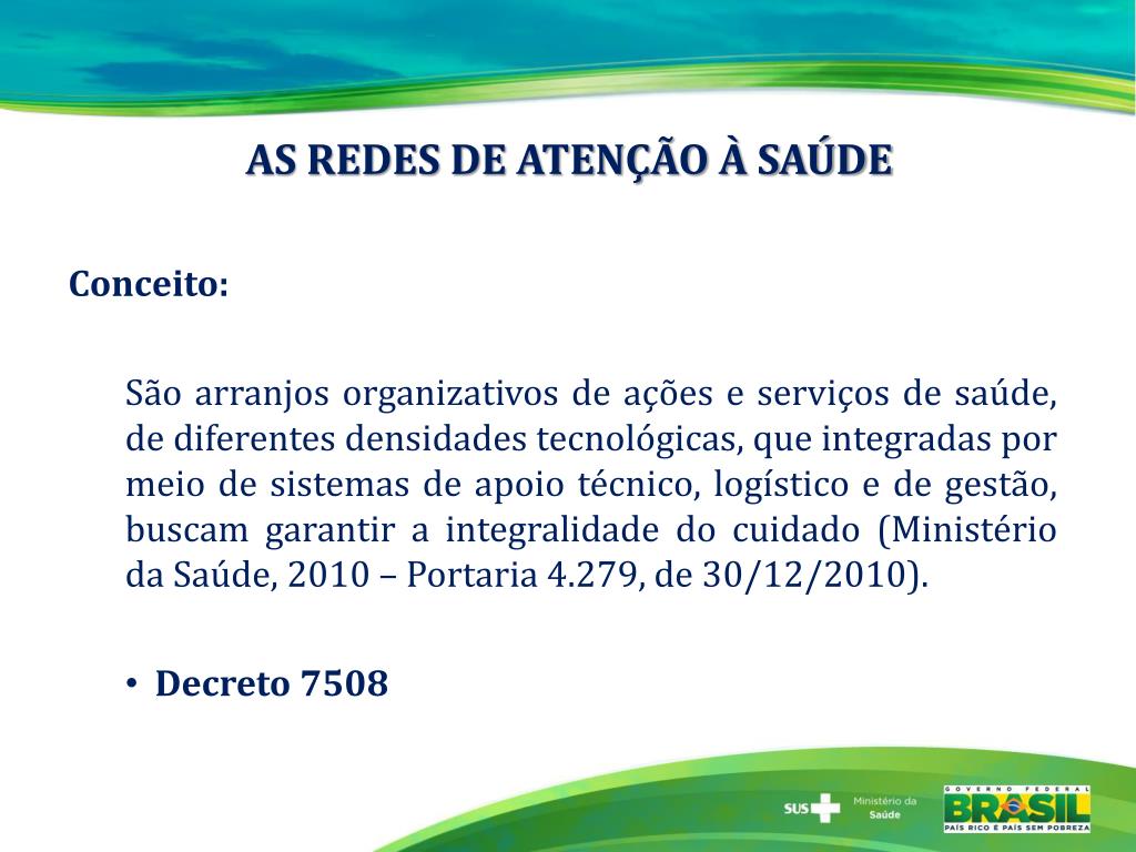 Ppt As Redes De AtenÇÃo À SaÚde Escolhas Para A Integralidade E