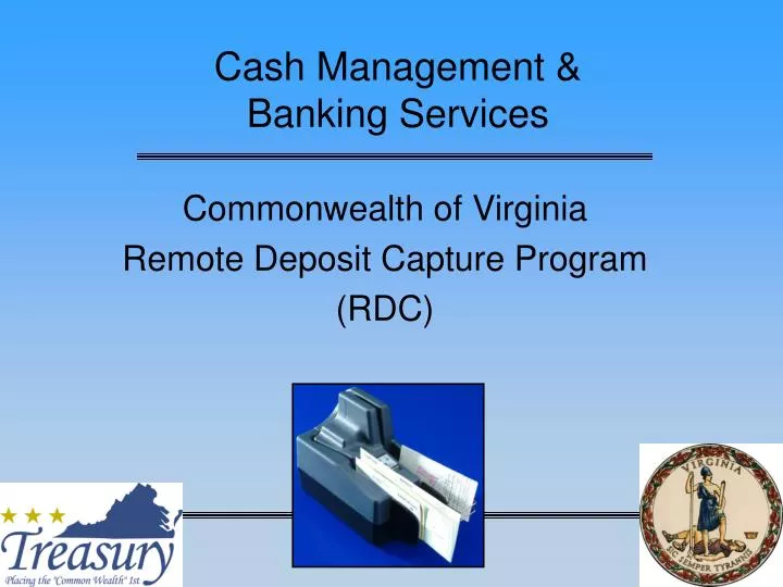 PPT - Cash Management & Banking Services PowerPoint Presentation, free ...