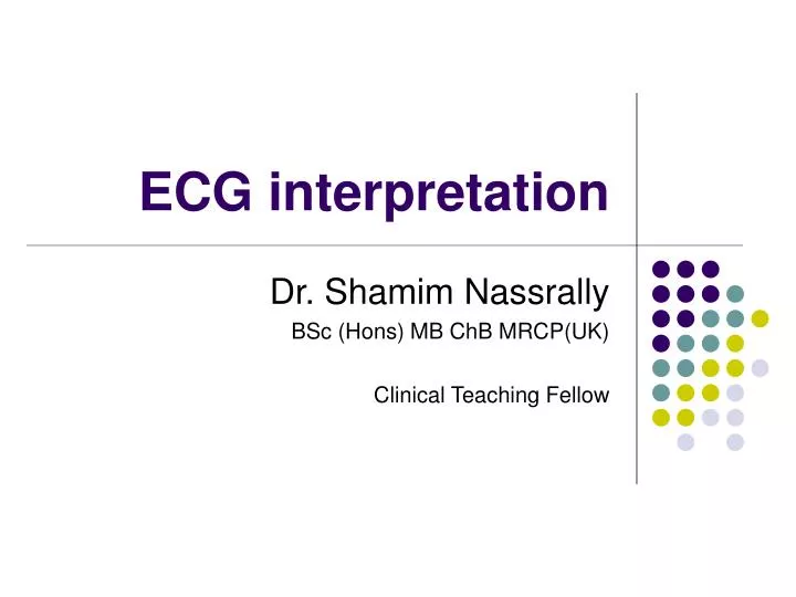 PPT - ECG interpretation PowerPoint Presentation, free download - ID ...