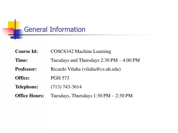 PPT - General Information PowerPoint Presentation, free download - ID ...