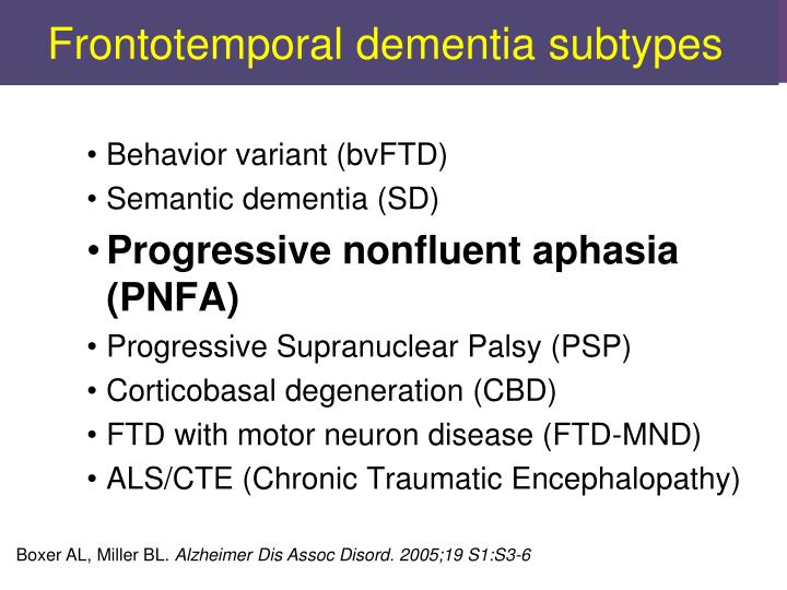 PPT - Frontotemporal Dementia (FTD) PowerPoint Presentation - ID:6392277