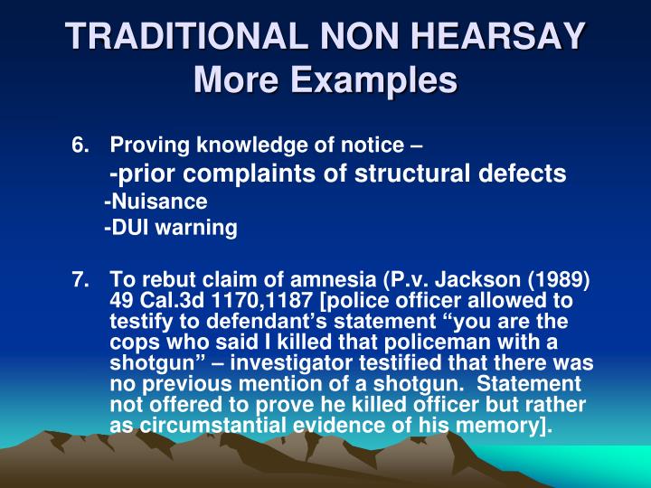 PPT - THE LAW OF HEARSAY PowerPoint Presentation - ID:6392829