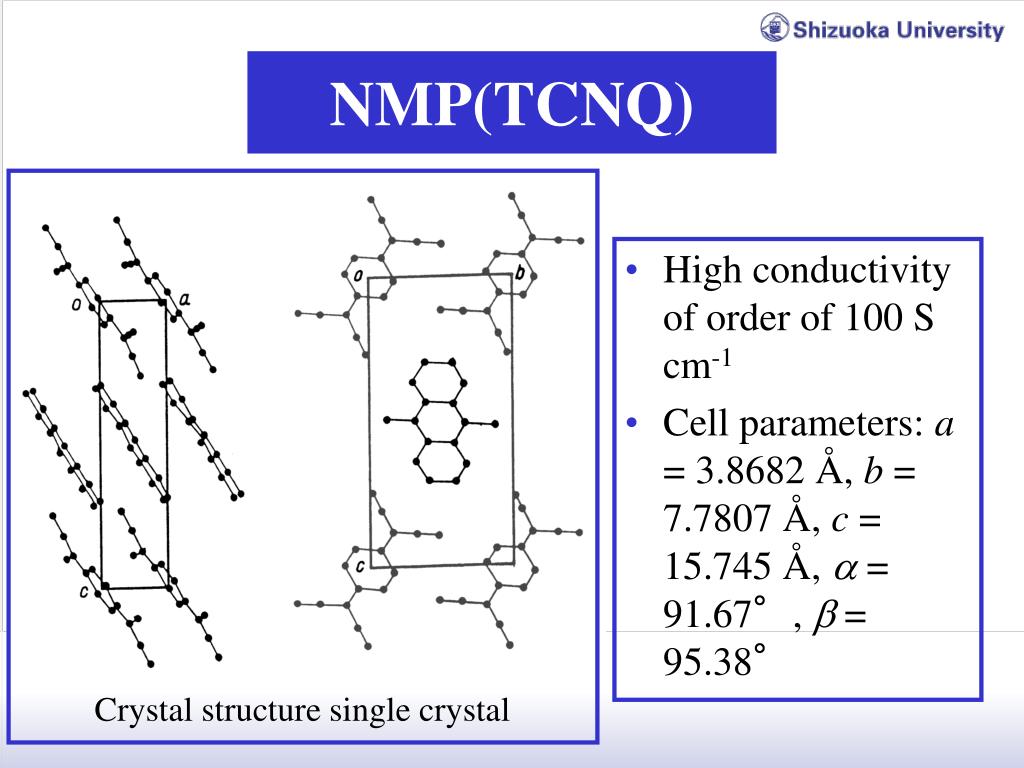 PPT - Fabrication Method for TCNQ Radical Anion Salts as Molecular ...