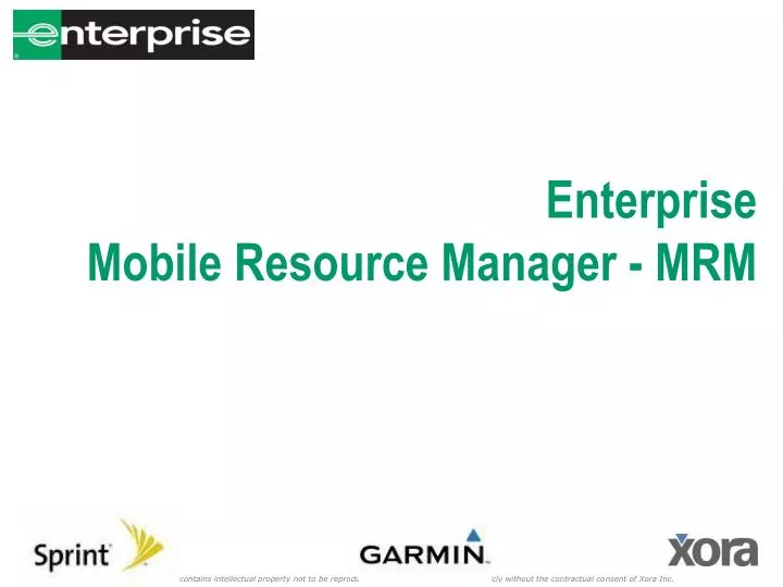 PPT - Enterprise Mobile Resource Manager - MRM PowerPoint Presentation ...