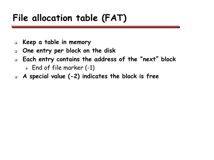 PPT - CS 333 Introduction to Operating Systems Class 17 - File Systems ...